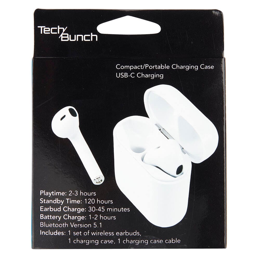 TechBunch Wireless Earbuds with Charging Case