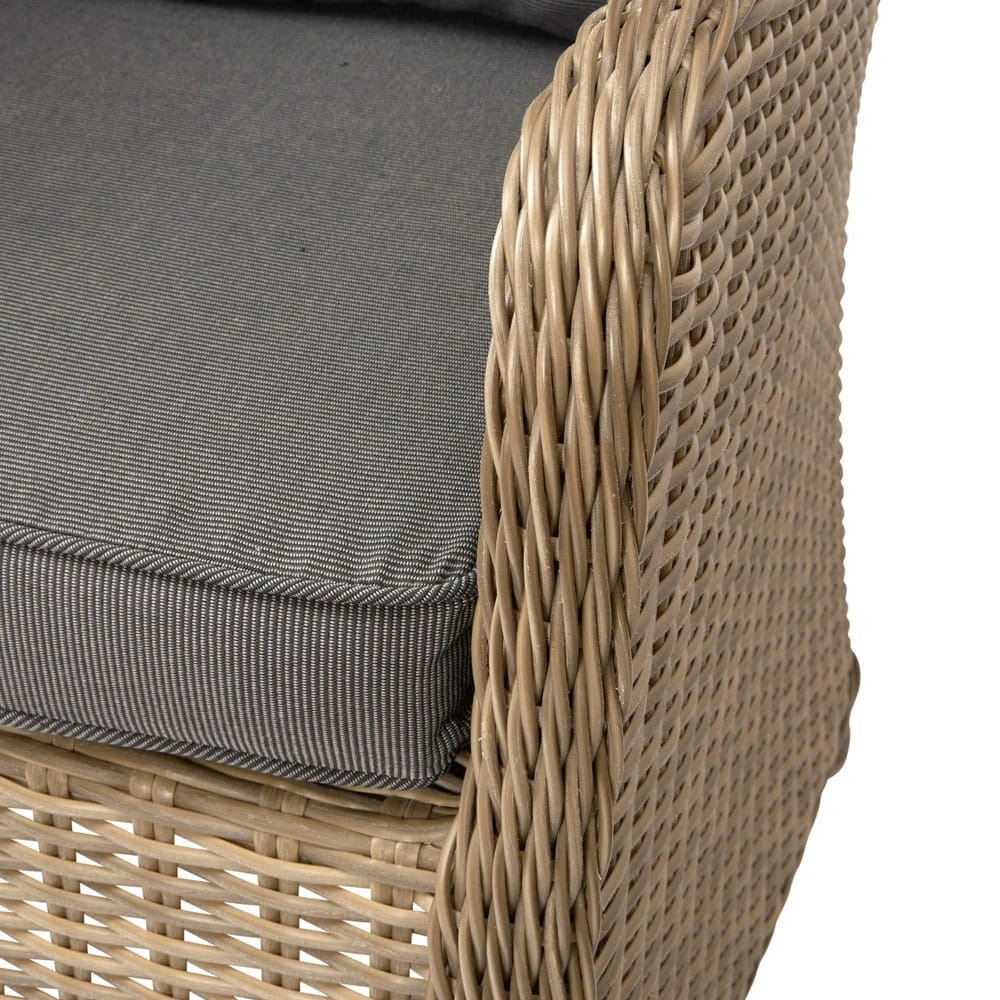 2-Piece Resin Wicker Chairs with Cushions