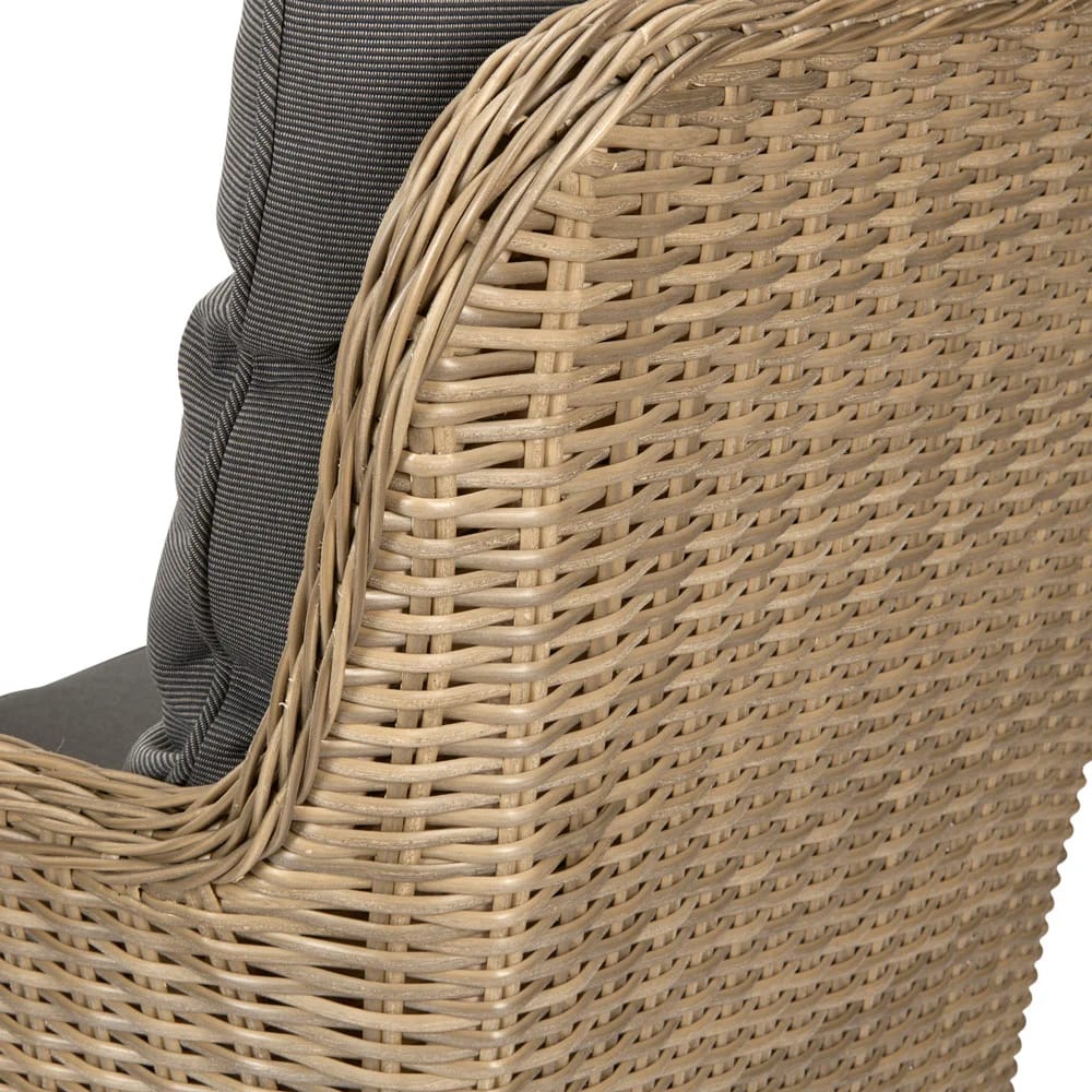 2-Piece Resin Wicker Chairs with Cushions